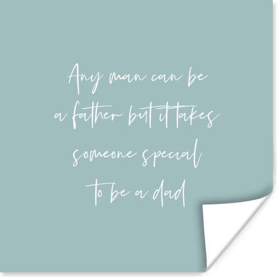 Poster Vaderdag - Cadeau man - Quotes - 100x100 cm XXL | bol.com