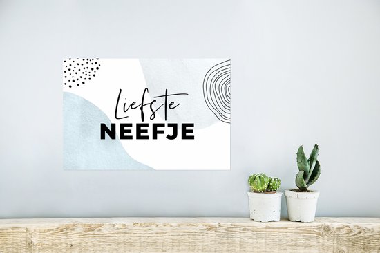 Poster Spreuken - 'Liefste neefje' - Quotes - Pastel - 30x20 cm | bol.com