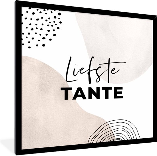 Fotolijst incl. Poster - Tante - 'Liefste tante' - Spreuken - Quotes ...