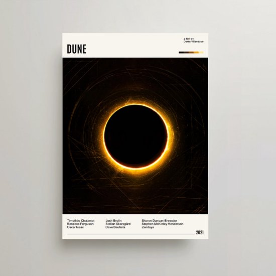 Dune Poster - Minimalist Filmposter A3 - Dune Movie Poster - Timothee ...
