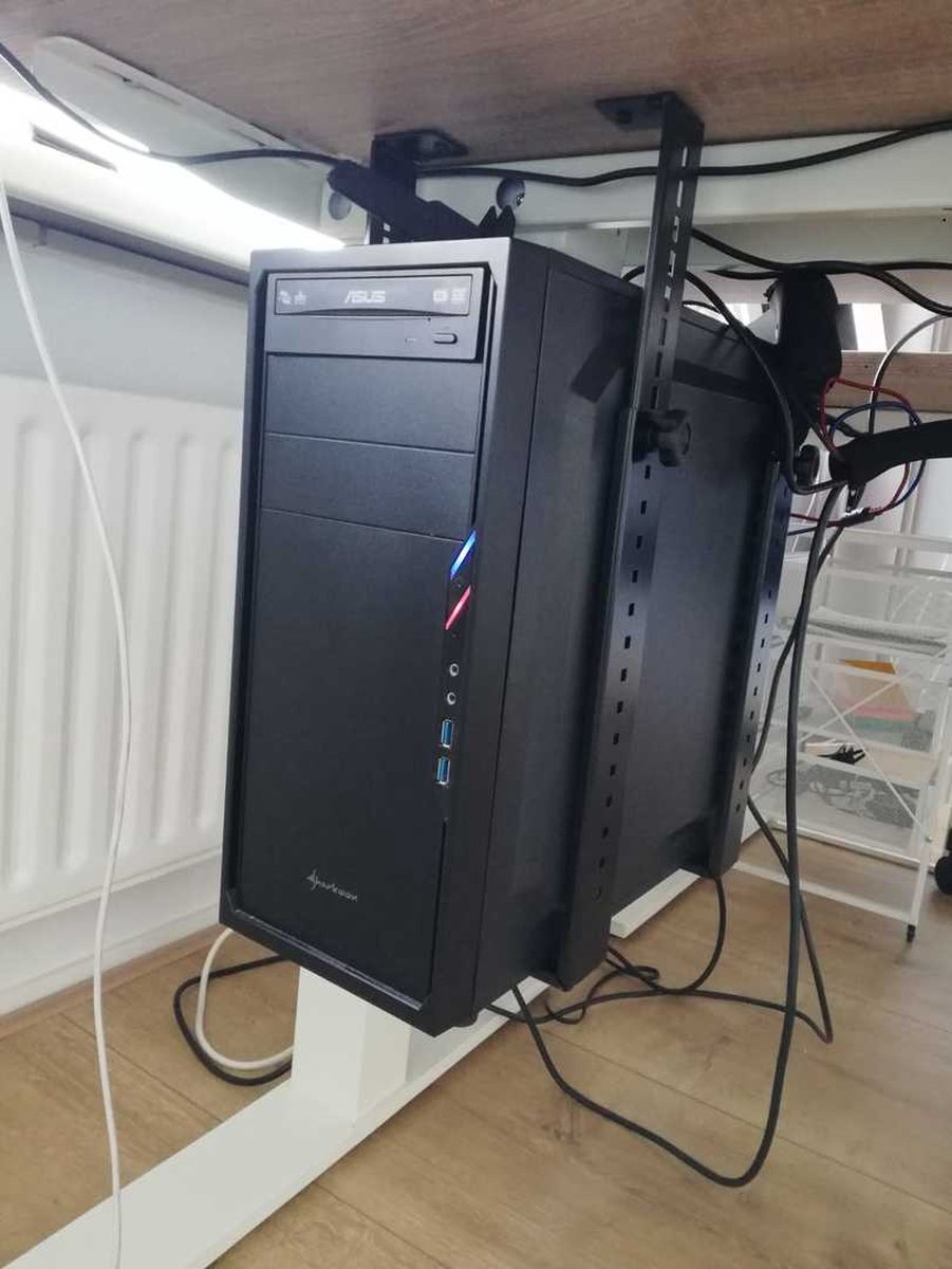 Offeco CPU Houder Model B - CPU Houder - Pc houder voor onder bureau ...