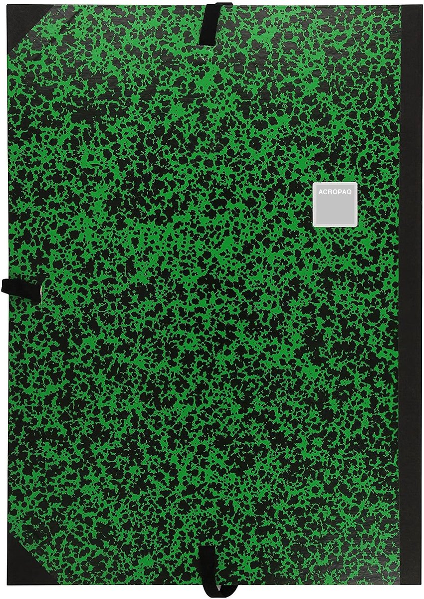 ACROPAQ Tekenmap A3+ - 34 x 48 cm, Met linten, Groen | bol.com