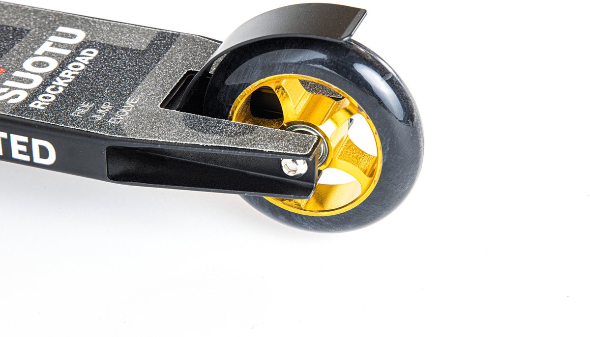 SUOTU R10 Stuntstep - Step - 11 cm Wielen - Aluminium Velgen - Zwart ...