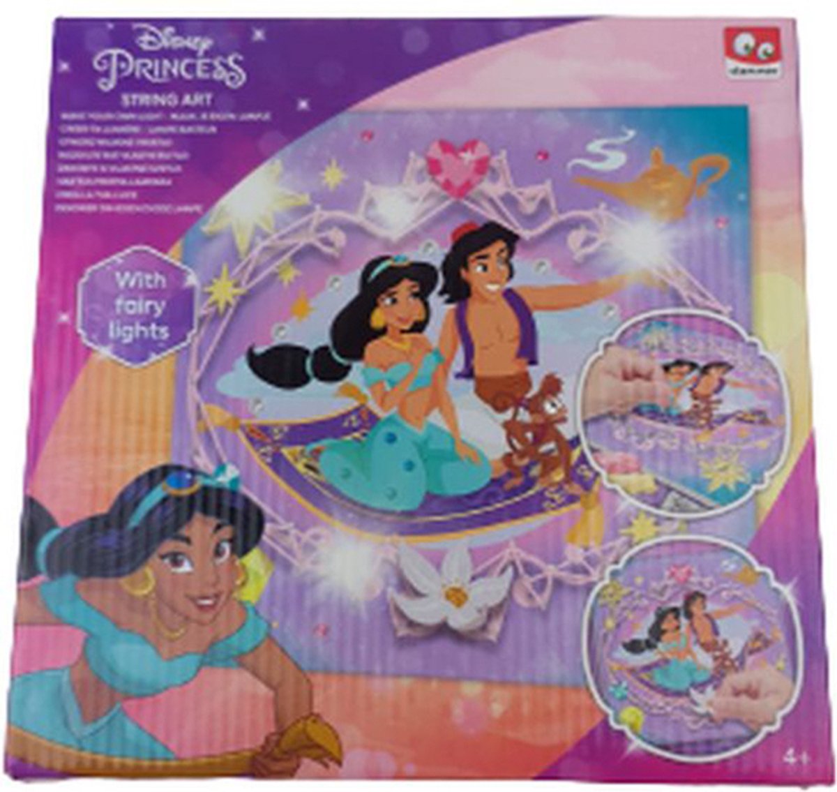 Disney Princess string art Aladdin maak je eigen lampje - Roze ...