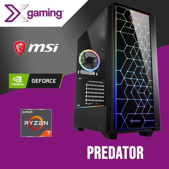 Predator Game PC Ryzen 7 3700X, GeForce GTX1650, 16GB, 1TB NVME SSD ...