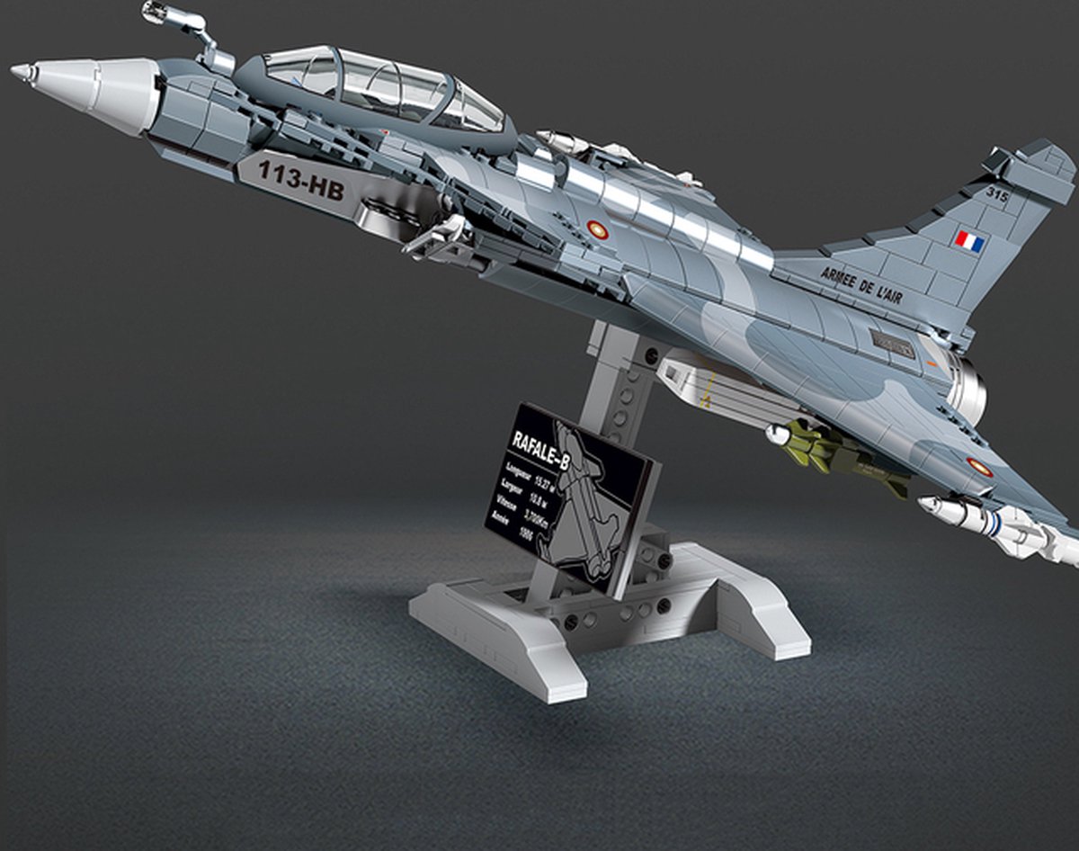 brickparts.nl - Militair 747PCS Dassault Rafale-model -Compitable Het ...