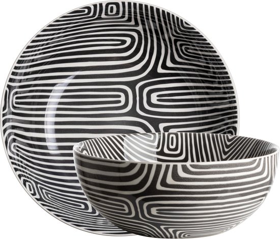 Gusta - Saladeschaal Maze Ø26x10 cm - Table Tales | bol