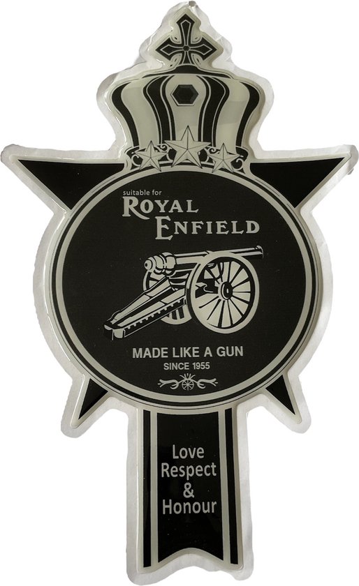 Royal Enfield - Sticker - 3D sticker - Motor - Tank crown sticker | bol