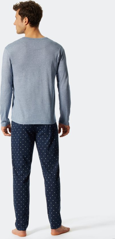 Schiesser – Fashion Nightwear - Pyjama – 176819 – Blue - 56 | bol.com