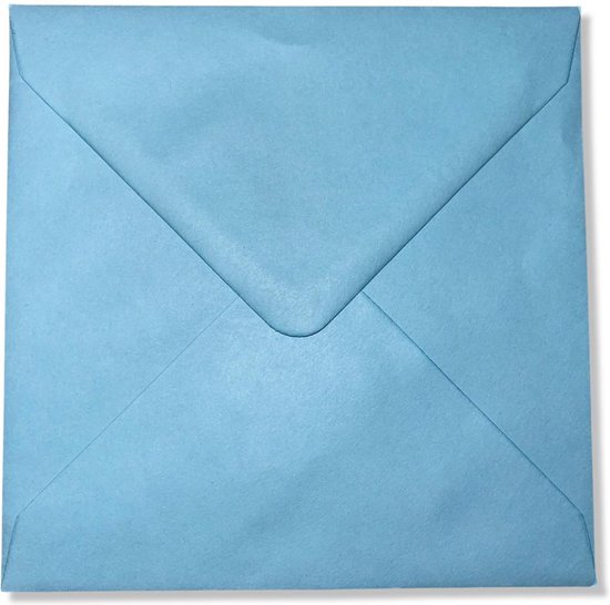 Cards & Crafts 100 Luxe enveloppen - Babyblauw - 14x14 cm - 100 grams ...