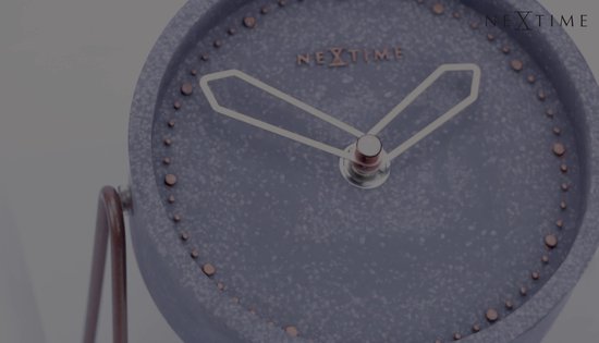 NeXtime - Wandklok - 35 cm - Polyresin - Grijs - 'Cross' | bol