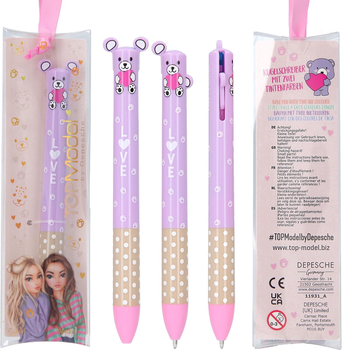 TOPModel pen met 2 kleuren | bol.com