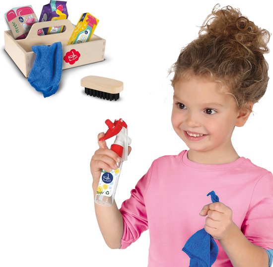 SES - Petits Pretenders - Schoonmaak speelset - houten schoonmaak tool ... SES - Petits Pretenders - Schoonmaak speelset - houten schoonmaak tool ...