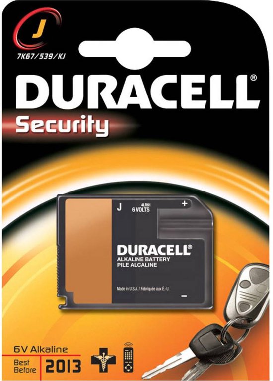 Duracell Security 6V - J - 7K67 -4LR61 - 539 Alkaline batterij | bol.com