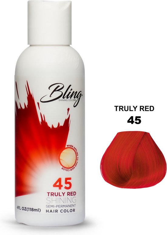 Bling Shining Colors - Truly Red 45 - Semi Permanent | bol