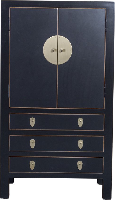 Fine Asianliving Chinese Kast Onyx Zwart B63xD38xH110cm Chinese Meubels ...