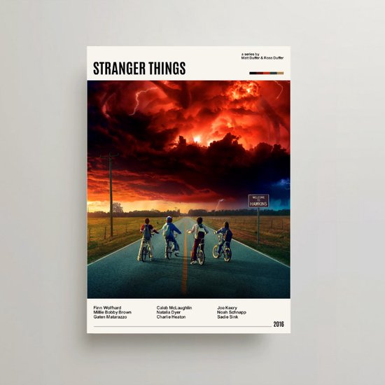 Stranger Things Poster - Minimalist Filmposter A3 - Stranger Things TV ...
