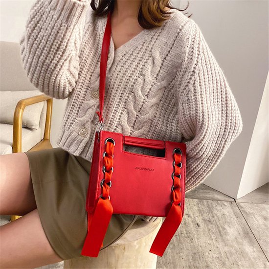 Flora Rode vlecht tas | bol.com