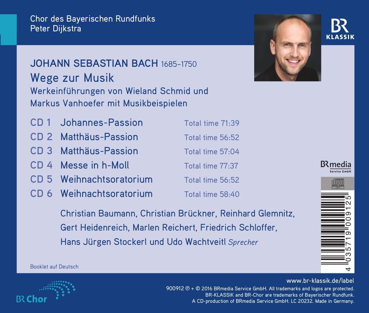 Peter Dijkstra, Chor des Bayerischen Rundfunks - Bach: Wege Zur Musik ...