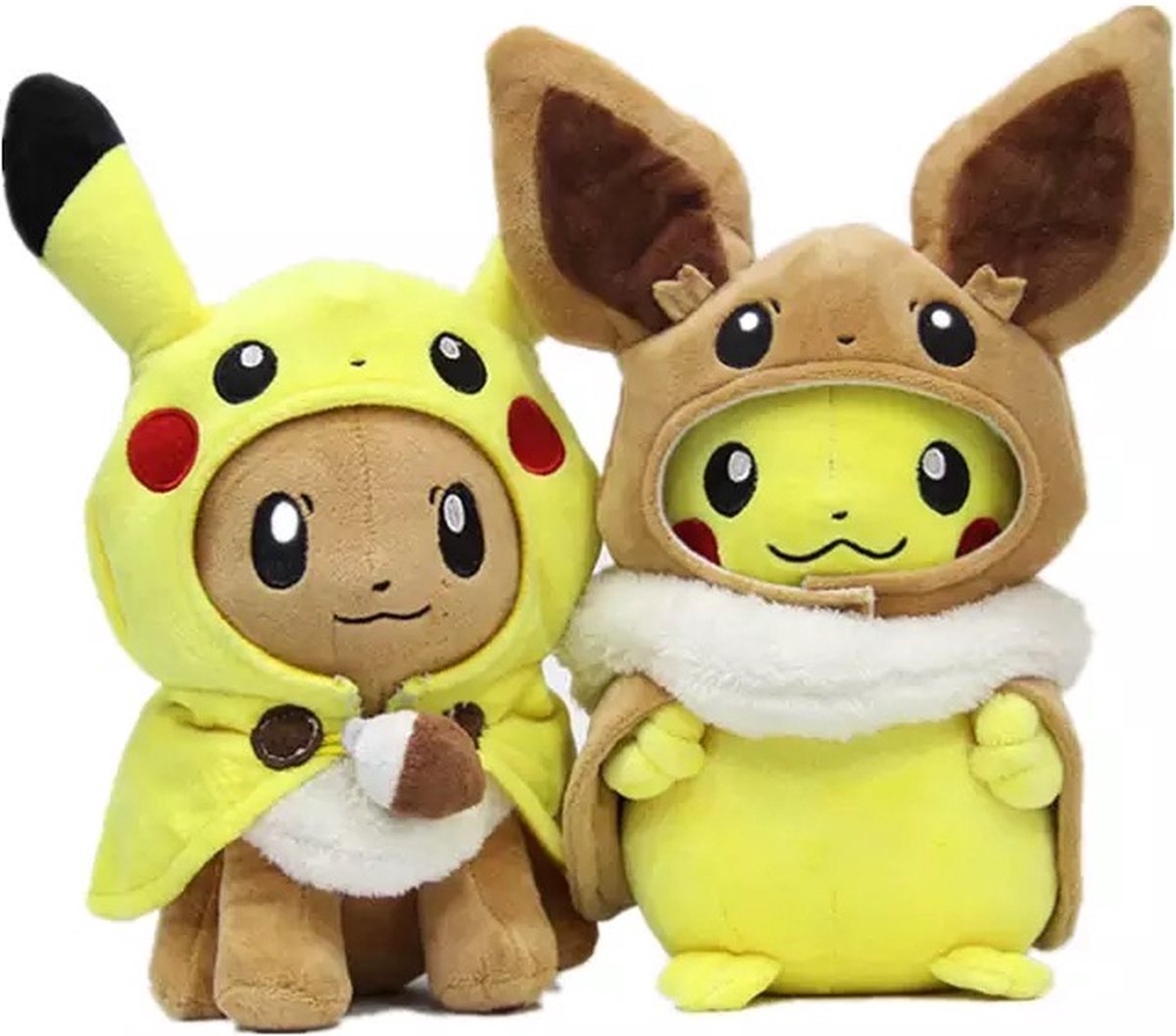 Pikachu Knuffel voor Pokémon Fans - Eevee Cape - Eevee Knuffel ...
