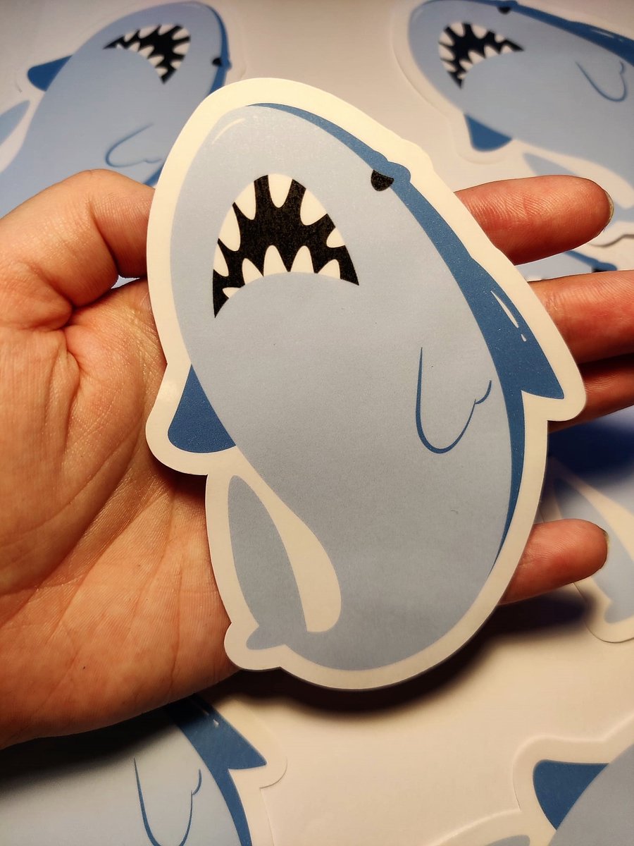 Blahaj Sticker - Oceaan Dieren - Schattige Haaien Vissen Blahaj Haai Stickers -... | bol