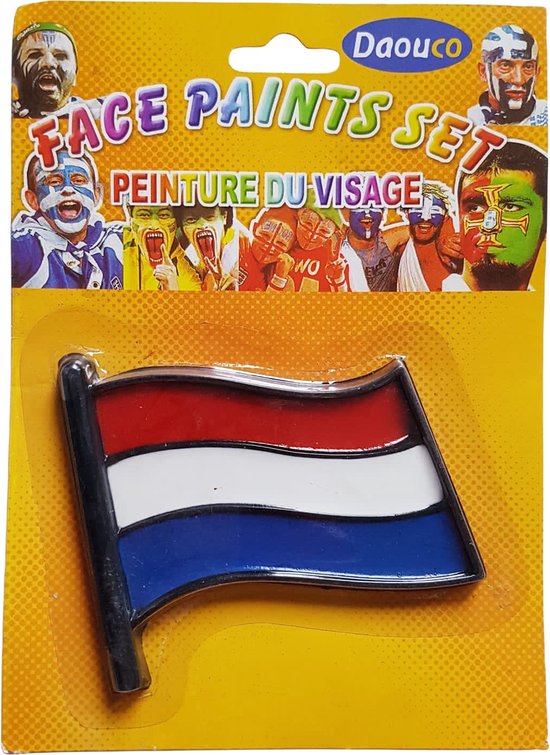 Holland Oranje Rood wit blauw vlag Schmink | bol.com Holland Oranje Rood wit blauw vlag Schmink | bol.com