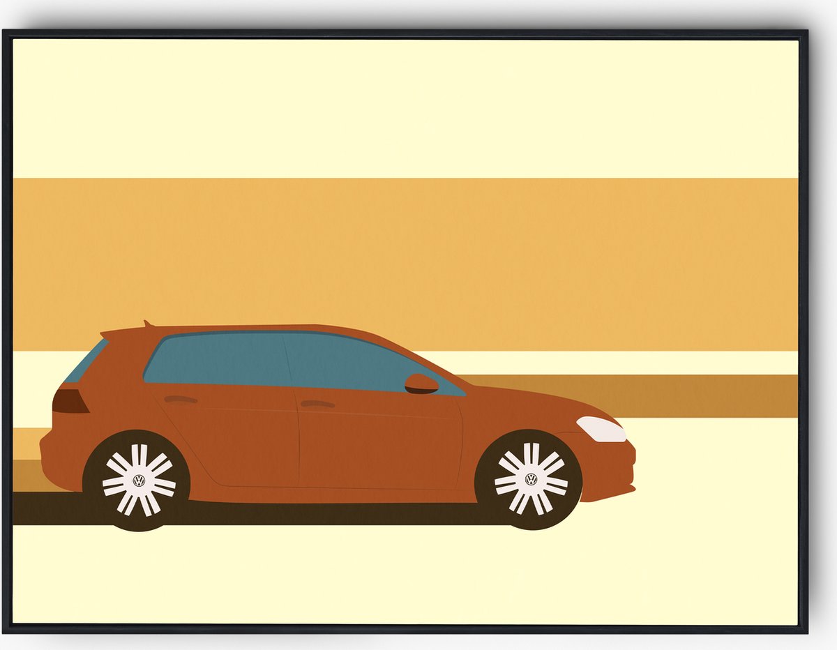 VW Golf 7 poster | Volkswagen Golf poster A3 | bol.com