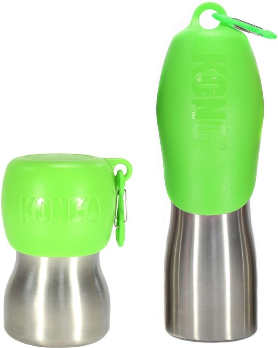 Kong H2O Drinkfles voor honden Rvs Groen 280 ml | bol.com