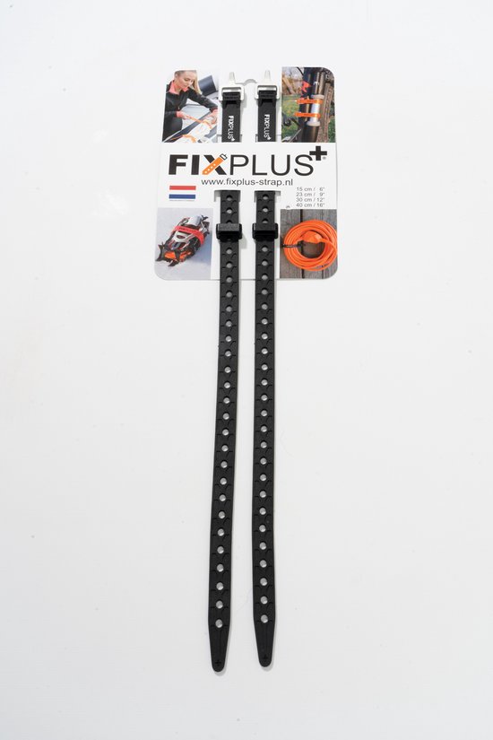 2 Fixplus straps zwart 40cm - TPU spanband voor snel en effectief ...