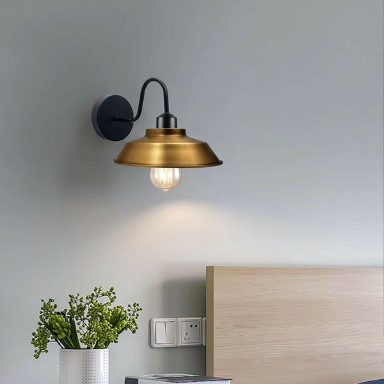 Retro Industriële Wandlampen Fittingen E27 Indoor Kandelaar Metalen Kom ...