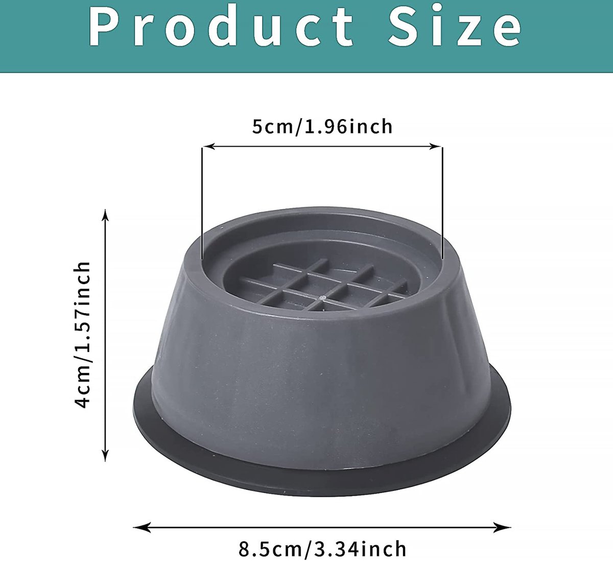 Basic Wasmachine Dempers - 4 stuks - Wasmachine Verhoger - Anti ...