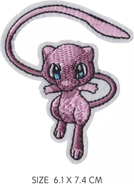 Mew strijk embleem - pokemon patch - patches - stof & strijk applicatie ...