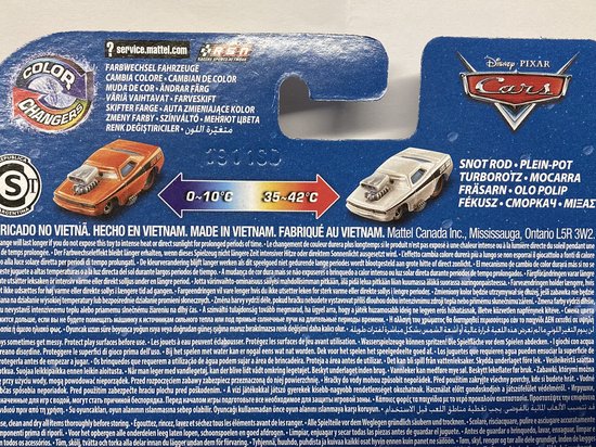 Disney Cars auto Colour Changers - Snot Rod 2 in1 kleur veranderen ...