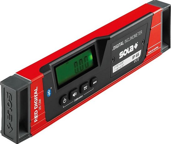 Sola RED 25 Digital Waterpas met Bluetooth - 01730201 | bol.com