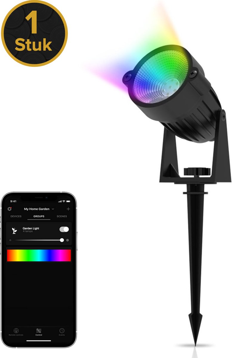 Tuinverlichting LED RGB - Tuinspots - Buitenlampjes - Buitenverlichting ...