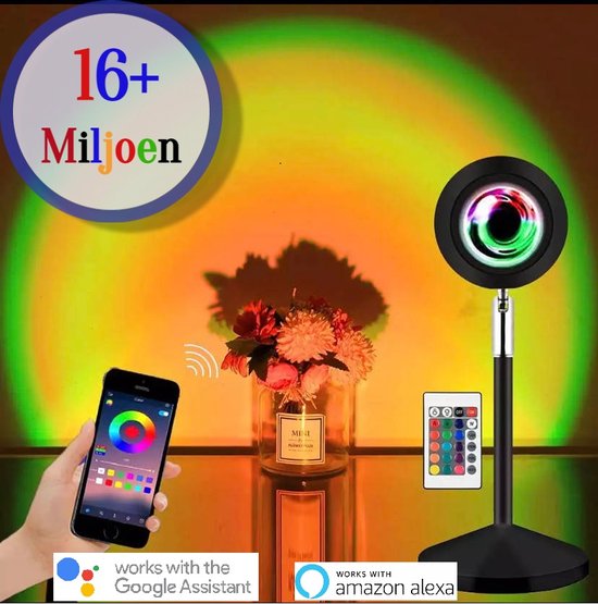 Sunset Lamp - Projector - Nachtlamp - Sfeerverlichting - Tiktok lamp ...
