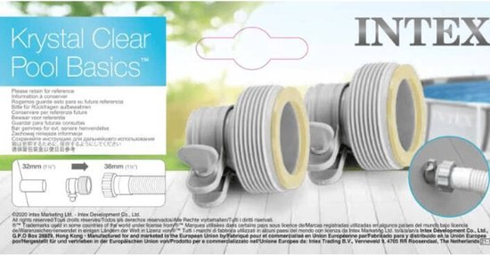Intex Adapter B - Slangen Adapter 32 mm naar 38 mm | bol