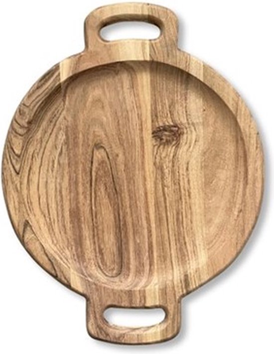 Stuff Deluxe Servendo houten ronde plank 32x42cm acacia | bol.com