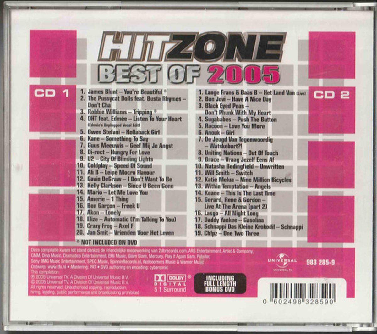 Hitzone 2005 (+ Bonus DVD), various artists | CD (album) | Muziek | bol