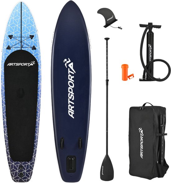 Opblaasbaar SUP Board - Deep Ocean - Incl. toebehoren | bol