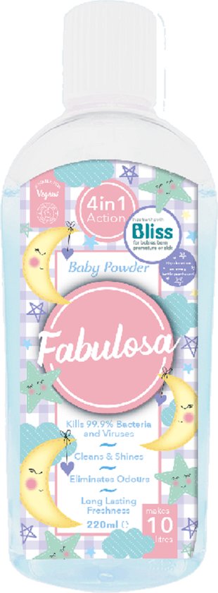 Fabulosa Baby Powder Allesreiniger 4 in 1 Disinfectant 220 ML | bol