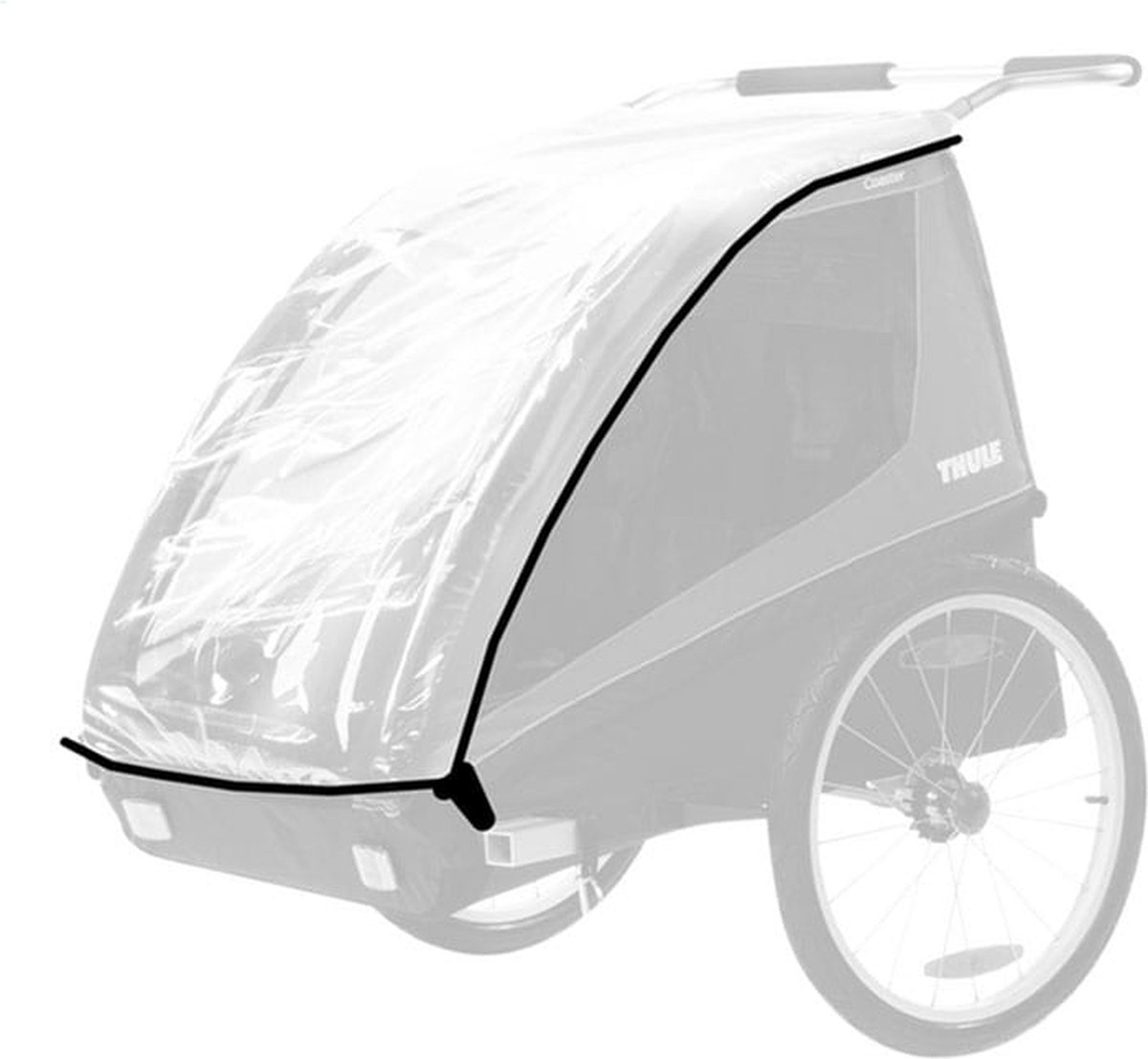 Thule - Regenhoes voor fietskar - Coaster/Coaster XT | bol