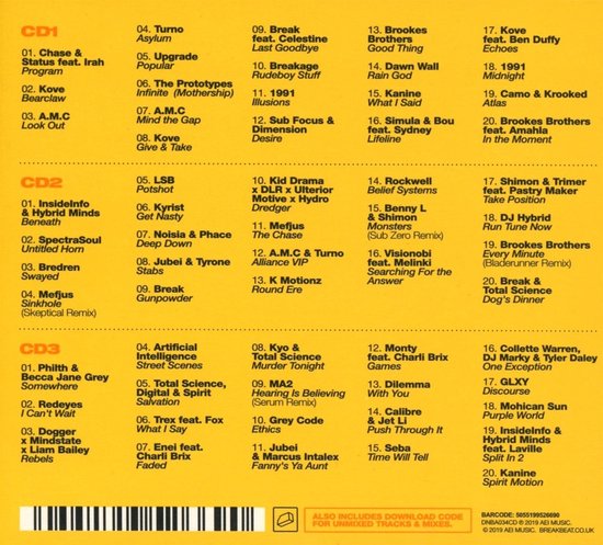 Various Artists - Drum & Bass Arena 2019 (CD), various artists | CD (album) | Muziek | bol.com