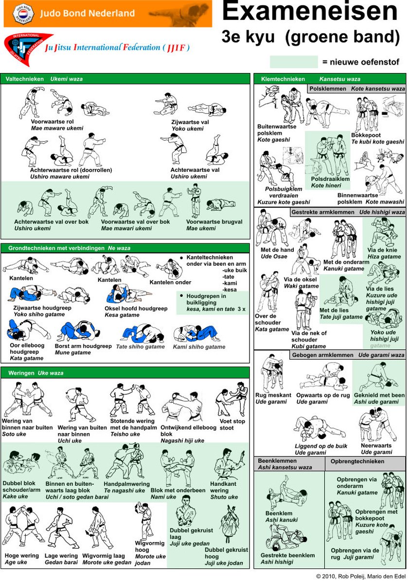 Jiu Jitsu-Do exameneisen 5e kyu t/m 1e dan, M. den Edel | 9789069310039 ...