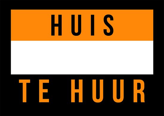Affiches/ posters pakket "Huis Te Huur" + "Huis Te Koop" | A3 formaat ...