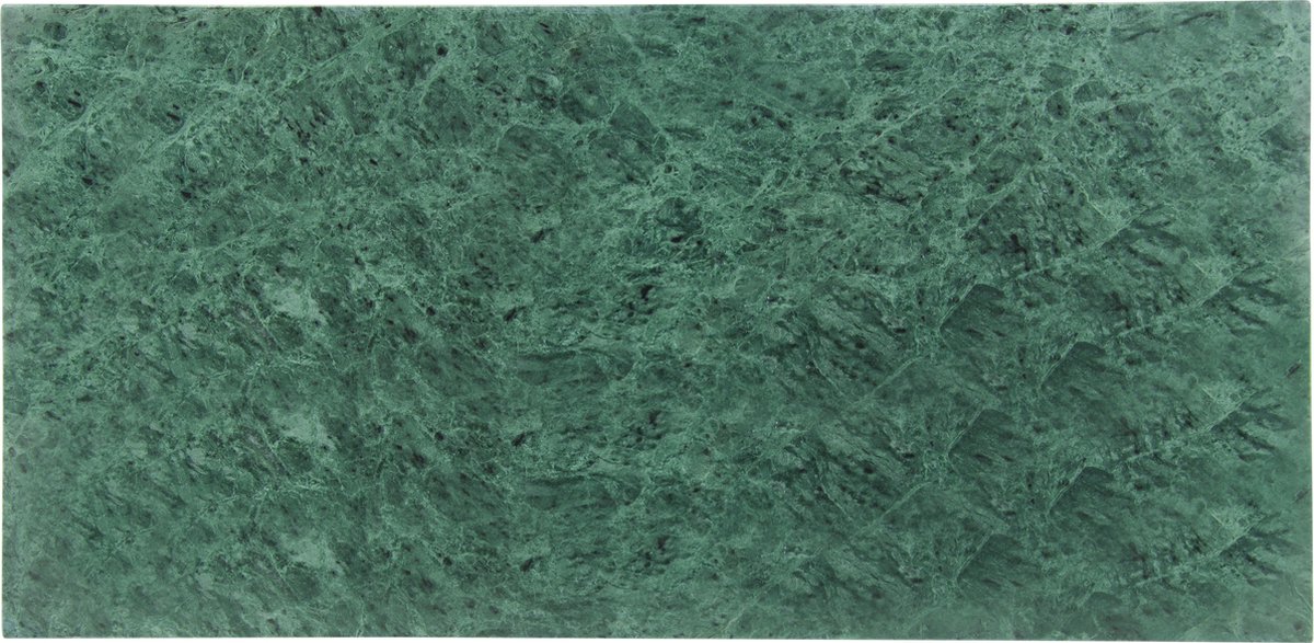 Marmer - dienblad rechthoek L - groen marmer - 20x40cm - rond marmer ...