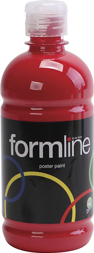 Cover verf. matt. donkerrood. 500 ml/ 1 fles | bol