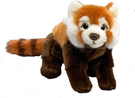 Pluche rode panda knuffel - katbeer - 37 cm | bol.com