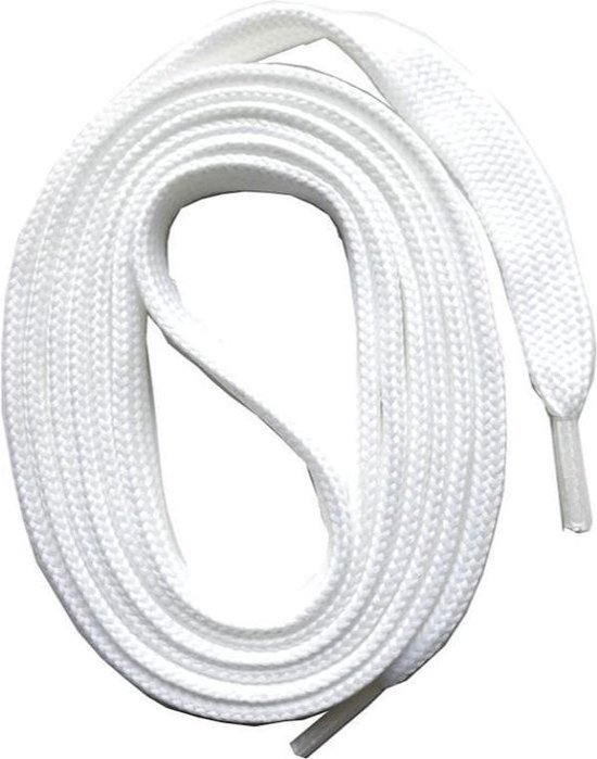 Schoenveters effen model - Wit - Polyester - 150 cm - Veters - Veter - Schoenveter -... | bol.com