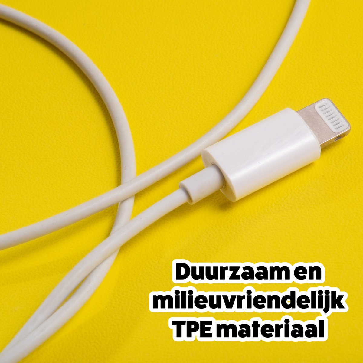 Quick Charge USB-C stekker met iPhone kabel 2 meter – geschikt voor ...